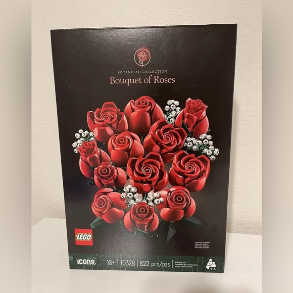 Lego | Toys | Lego Icons Bouquet Of Roses 328 Brand New In Box Building ...
